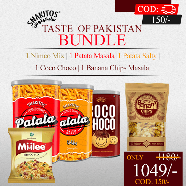 Taste of Pakistan Bundle - Namkeen Nimcos Snacks By Fmfoods nimko corner