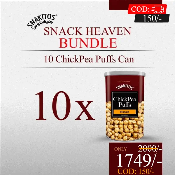 Snack Heaven Bundle ChickPea Puff Masala snack time | fm food